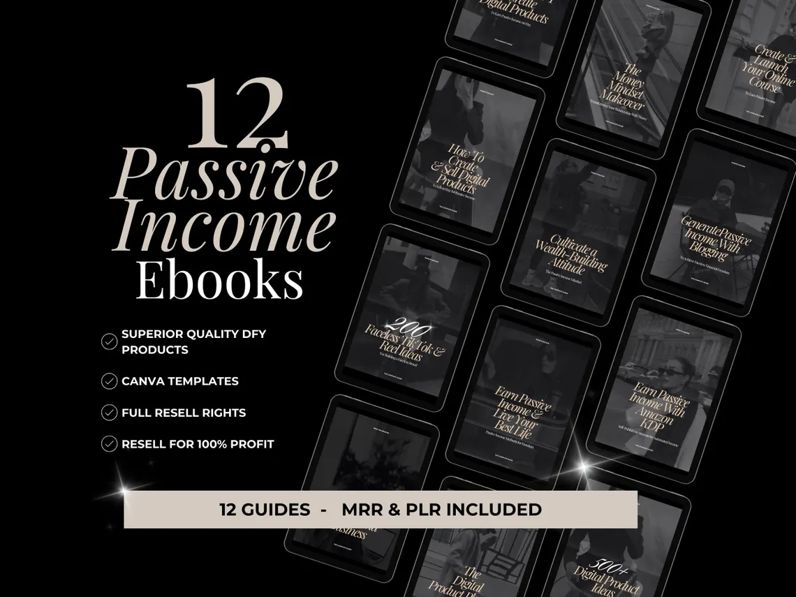 Passive Income eBook Bundle with Master Resell Rights | PLR Creative