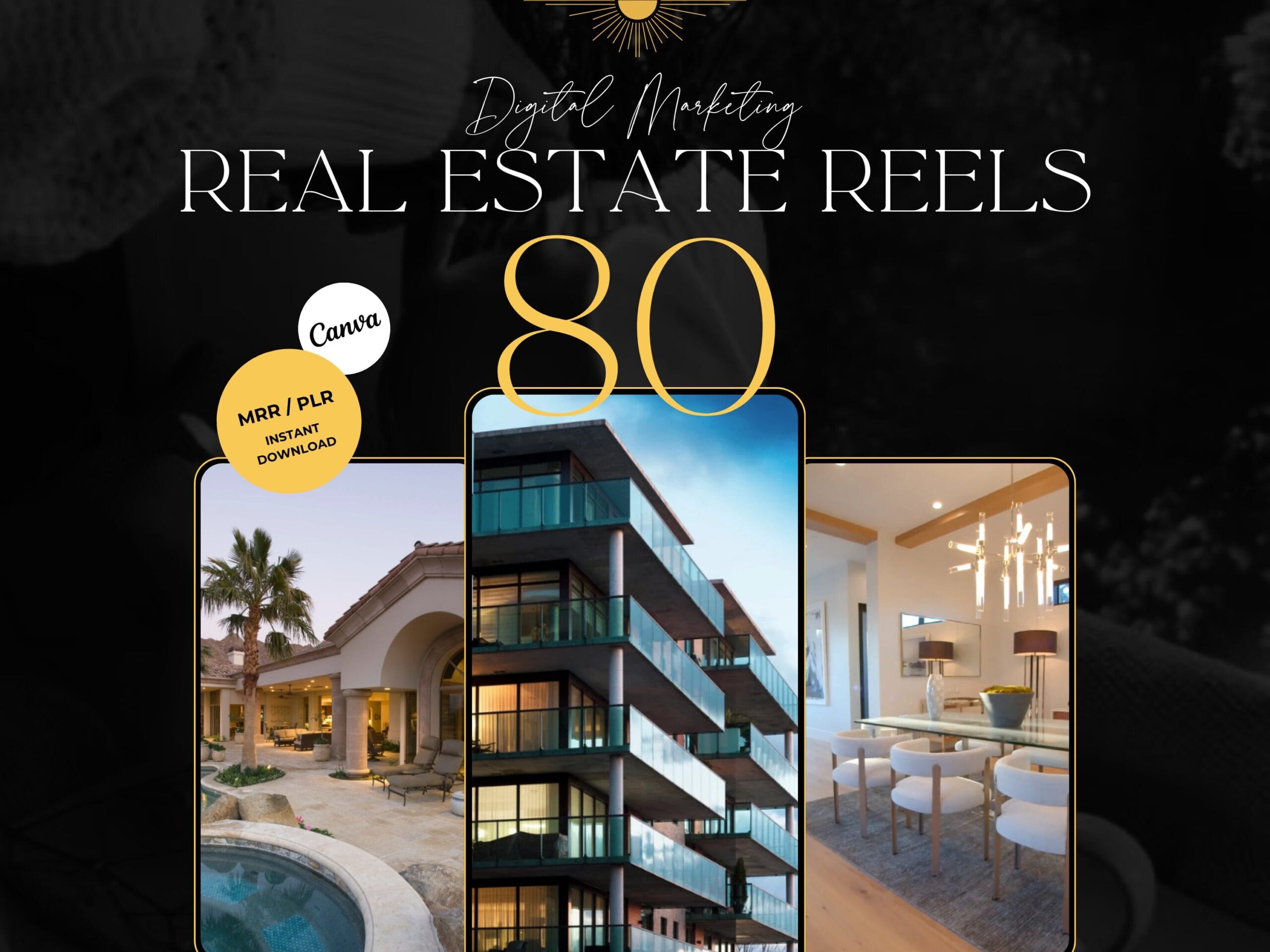 Real Estate Reels for Canva – 80+ Luxury Templates | PLR Creative